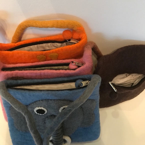 Handmade | Accessories | Kids Animal Purse Elephant Monkey Bear Giraffe ...